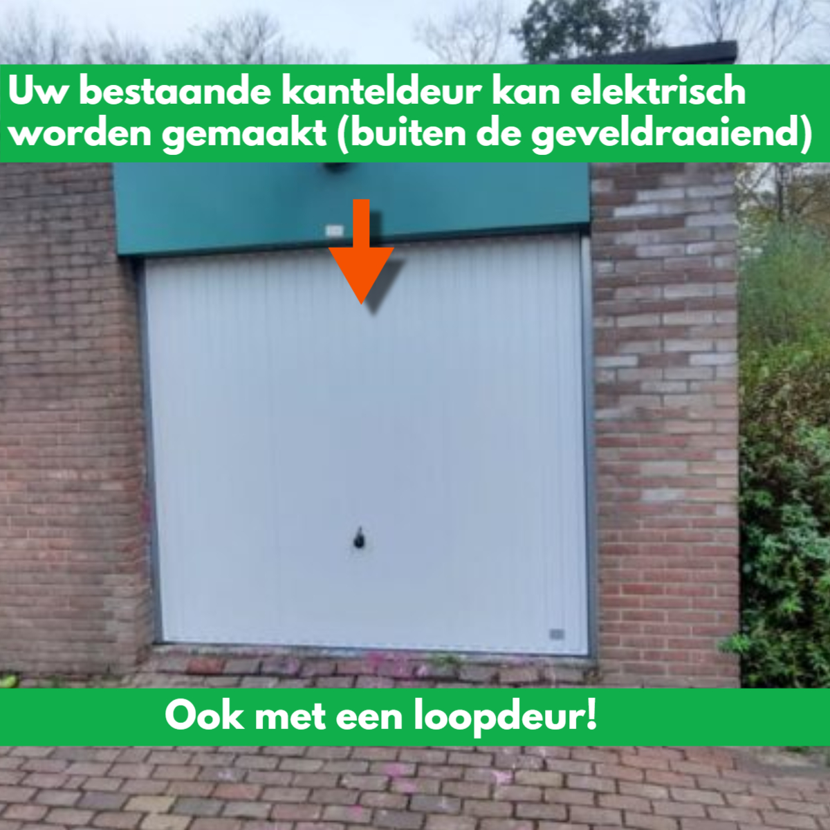 Bestaande garagedeur elektrisch maken - Ton Smit Garage- en Bedrijfsdeuren